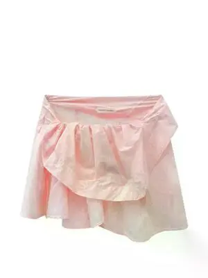 AUGUST BARRON Checked Ruffled Skirt