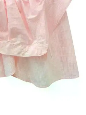 AUGUST BARRON Checked Ruffled Skirt