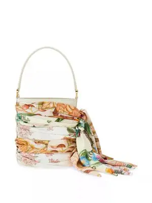 FERRAGAMO Mini Bucket Bag With Foulard Accent