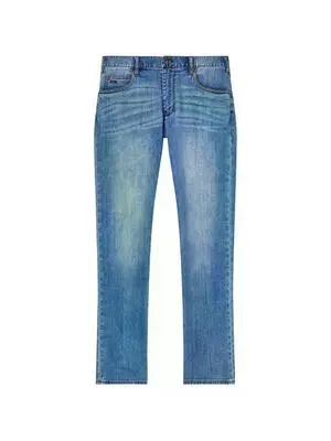 Emporio Armani Faded Wash Five-pocket Jeans - Blue