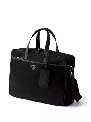 Prada Re-nylon And Saffiano Leather Work Bag