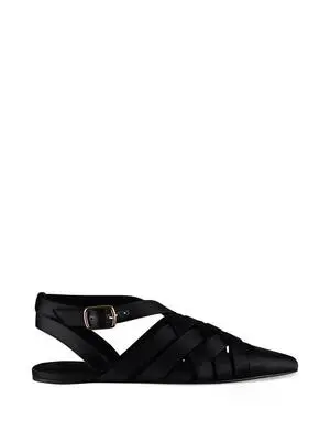 Loro Piana Silene Criss-cross Pumps - Black