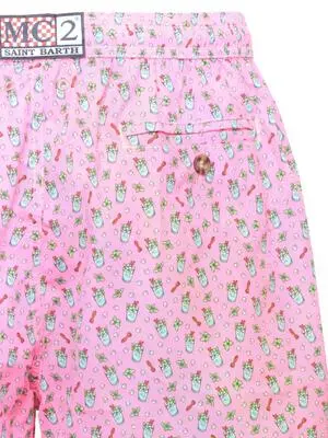 MC2 SAINT BARTH Graphic Print Swim Shorts