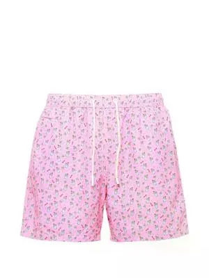 MC2 SAINT BARTH Graphic Print Swim Shorts - Pink