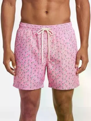 MC2 SAINT BARTH Graphic Print Swim Shorts - Pink