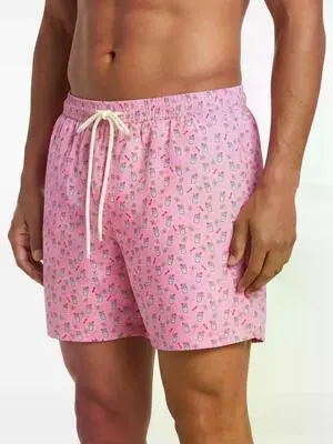MC2 SAINT BARTH Graphic Print Swim Shorts - Pink