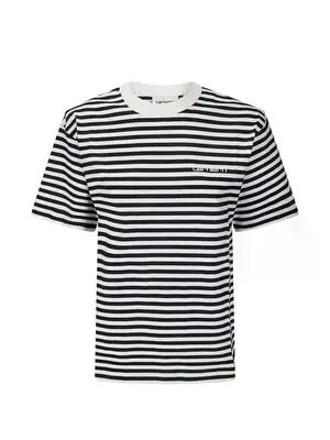 Carhartt Work In Progress Ezra Striped Embroidered T-shirt