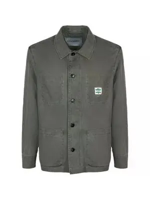 Closed Logo-patch Multi-pocket Shirt Jacket - Green