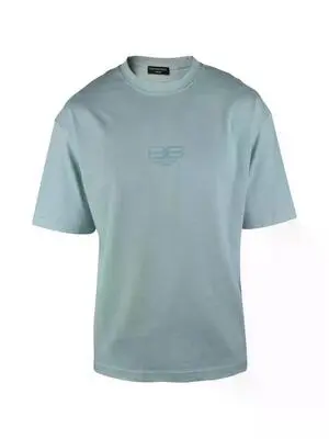 Balenciaga Embroidered Logo T-shirt - Blue