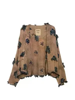UMA WANG Camel Open Front Jacket - Brown