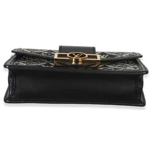 LOUIS VUITTON Blue Jacquard Since 1854 Dauphine Chain Wallet - Black
