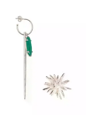 WOUTERS & HENDRIX Navette-cut Agate Earrings