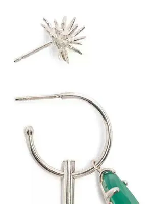WOUTERS & HENDRIX Navette-cut Agate Earrings