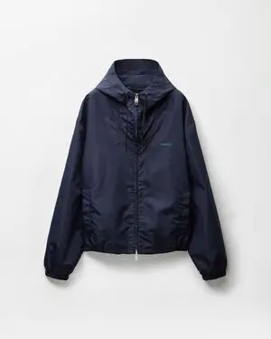 Versace Embroidered Nylon Hooded Windbreaker