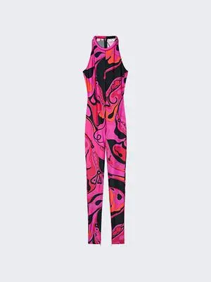 Emilio Pucci Orchidee Print Long Jumpsuit - Pink