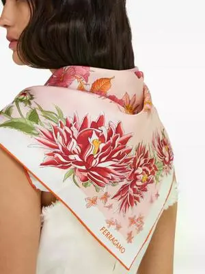 FERRAGAMO Spring Silk Scarf
