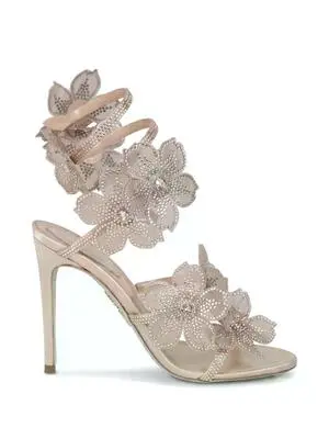 Rene Caovilla Embellished Stiletto Sandals - Pink