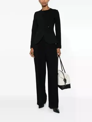 Emporio Armani Asymmetrical Front Jacket - Black