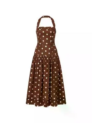NICHOLAS Vivianne Midi Dress - Brown