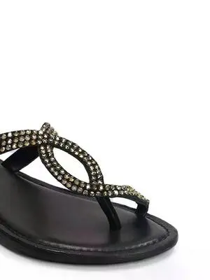 FUSION Crystal Embellished Spiral Sandals