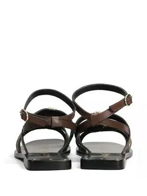 CORAL BLUE Embellished Buckle-fastening Sandals