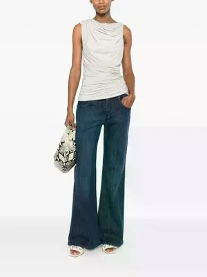 GOD SAVE DENIM Dalia Faded Wide-leg Jeans
