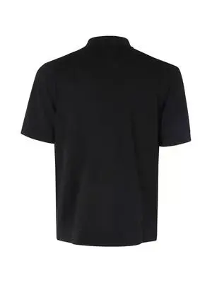 KANGRA Knitted Short-sleeve Shirt - Black