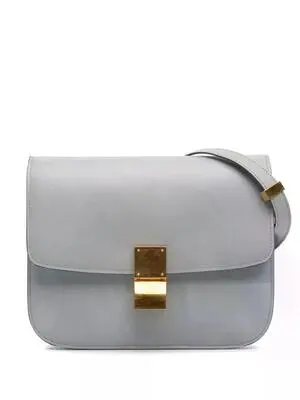 Celine Medium Calfskin Classic Box Crossbody Bag - Grey