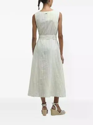 Barbour Striped Belted A-line Dress