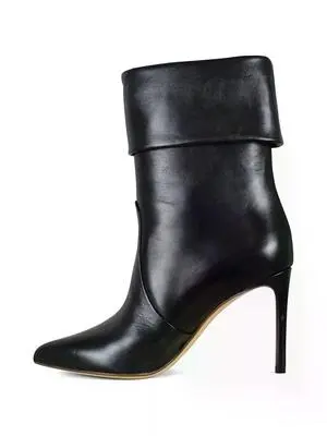 FRANCESCO RUSSO Foldover Edge Pointed Toe Ankle Boots