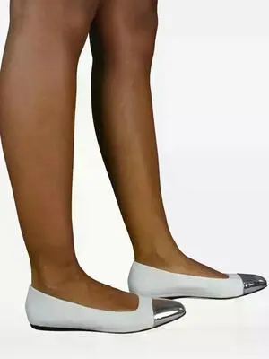 JIMMY CHOO Watson Cap-toe Ballet Flats