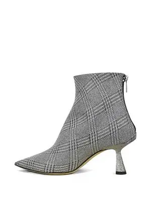 JIMMY CHOO Kix Plaid Glitter Boots