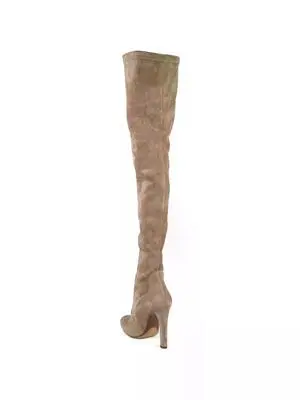 Ralph Lauren Almond Toe Thigh-high Boots
