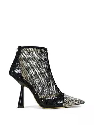 JIMMY CHOO Crystal-embellished Ankle Boots - Black