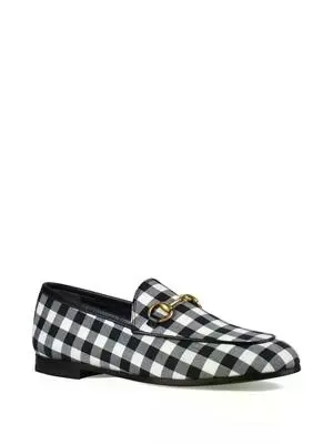Gucci Horsebit Gingham Loafers