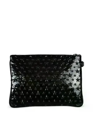 JIMMY CHOO Derek Embossed-star Clutch Bag
