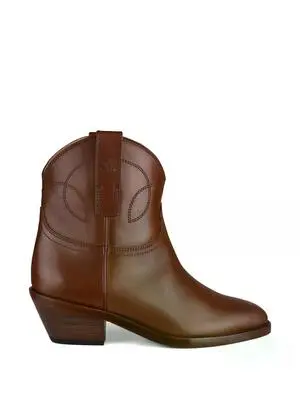 Ralph Lauren Jayme Decorative-stitch Cowboy Boots