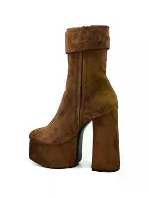 Saint Laurent Billy Buckle Platform Boots