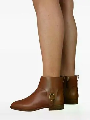 Ralph Lauren Reanne Stirrup Buckle Boots - Brown