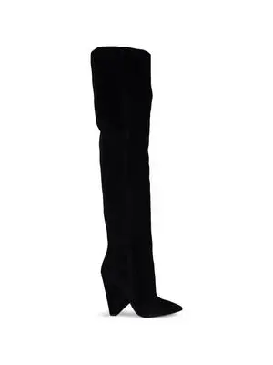 Saint Laurent Niki Over-the-knee Boots - Black