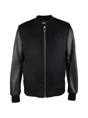 BILLIONAIRE Logo Embroidered Bomber Jacket