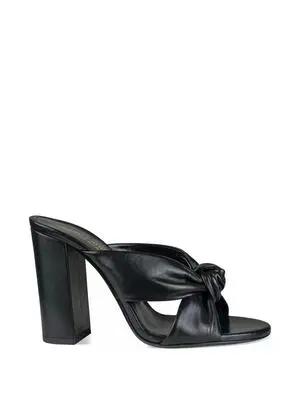 Saint Laurent Loulou Bow-detail Sandals - Black