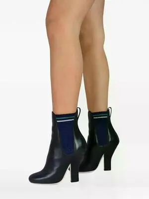 Fendi Leather Elasticated Insert Boots