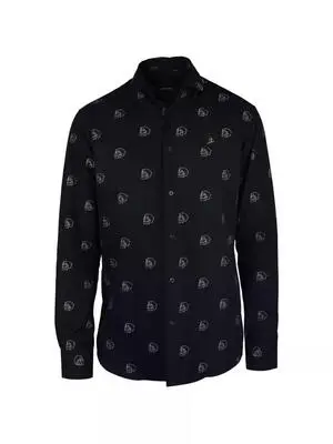 Philipp Plein Skull-pattern Shirt - Black