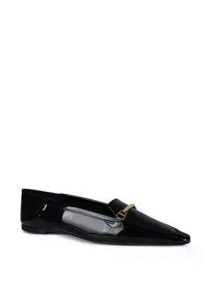 Saint Laurent Chris Horsebit Detail Pointed Loafers