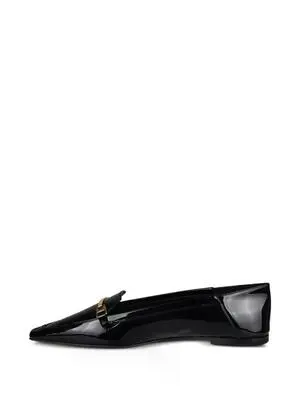 Saint Laurent Chris Horsebit Detail Pointed Loafers