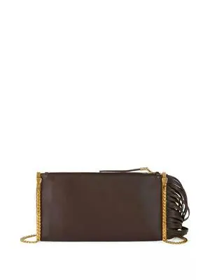 Elisabetta Franchi Fringed Leather Shoulder Bag
