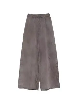 ROBERTO COLLINA Striped Trousers - Brown