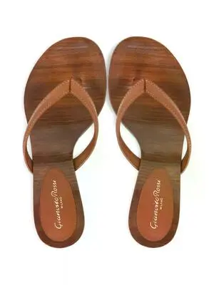 GIANVITO ROSSI Thong Strap Sandals - Brown