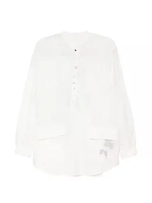Undercover Button-placket Pocket-detail Shirt - White